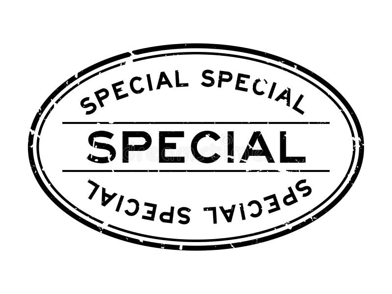 Grunge Black Special Word Oval Rubber Stamp on White Background Stock Vector - Illustration of ...