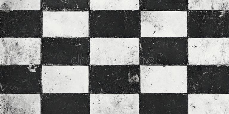 Grunge Black and White Checkerboard Pattern with Distressed Texture ...