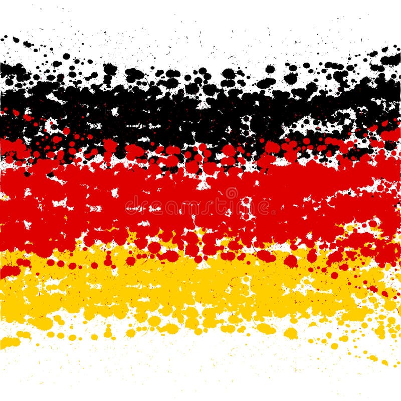 Grunge Blots Germany Flag Background Stock Vector - Illustration of ...