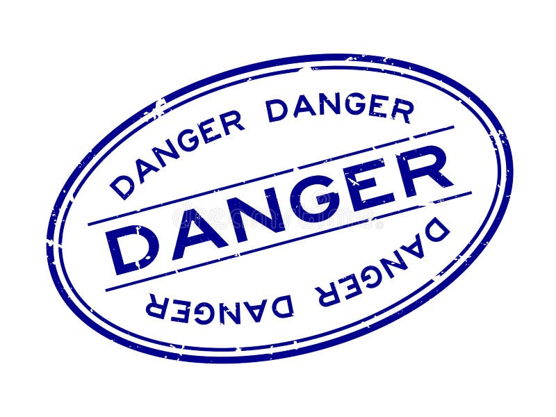 Danger oval stamp stock vector. Illustration of bones - 8581310
