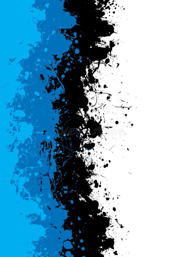 Grunge blue splat stock vector. Illustration of dirty - 10455728