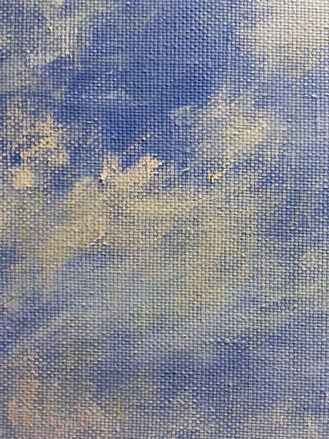 Blue Hand Painted Canvas Background Stock Image - Image of expressive ...