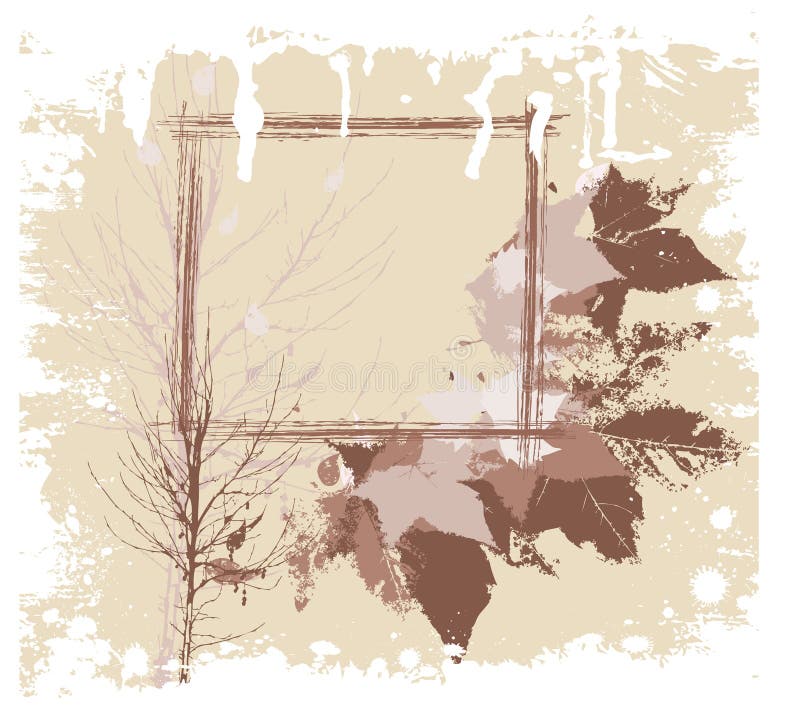 Grunge border stock vector. Illustration of autumn, decorative - 2346735