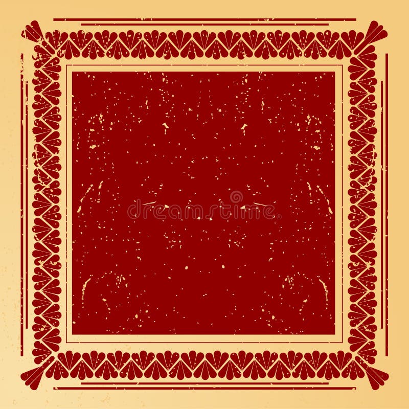 Grunge border stock vector. Illustration of textured, gold - 7463115