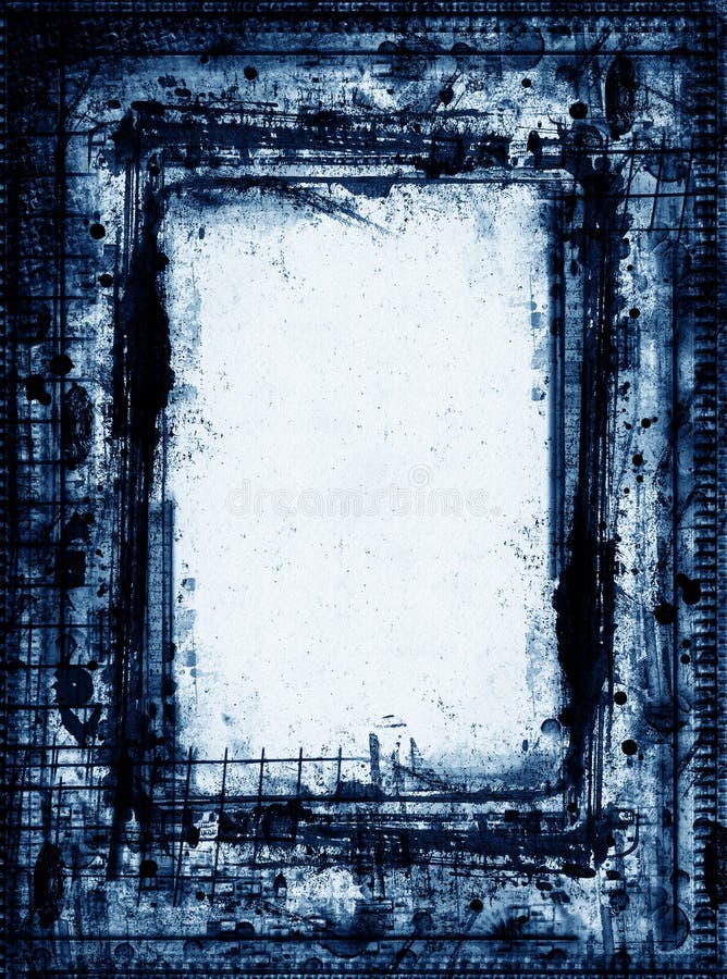 Grunge Border and Background Stock Illustration - Illustration of ...