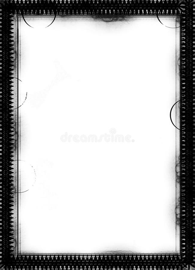 Grunge border over white stock illustration. Illustration of border ...
