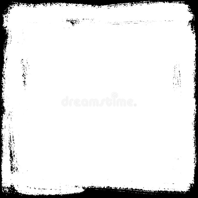 Grunge Border Vector Texture Background. Abstract Frame Overlay. Dirty ...