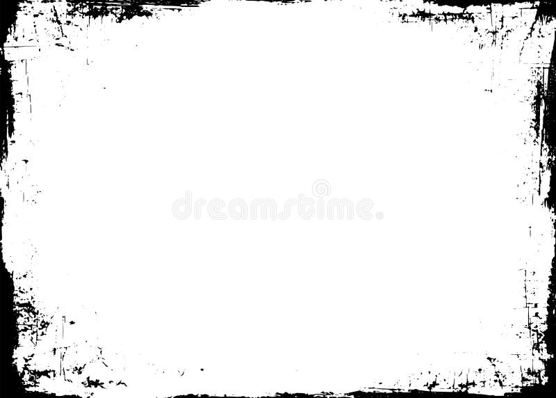 Grunge Border Vector Texture Background. Abstract Frame Overlay Stock ...