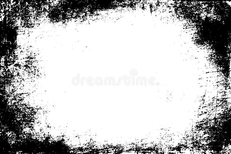Grunge Border Vector Texture Background. Abstract Frame Overlay Stock ...