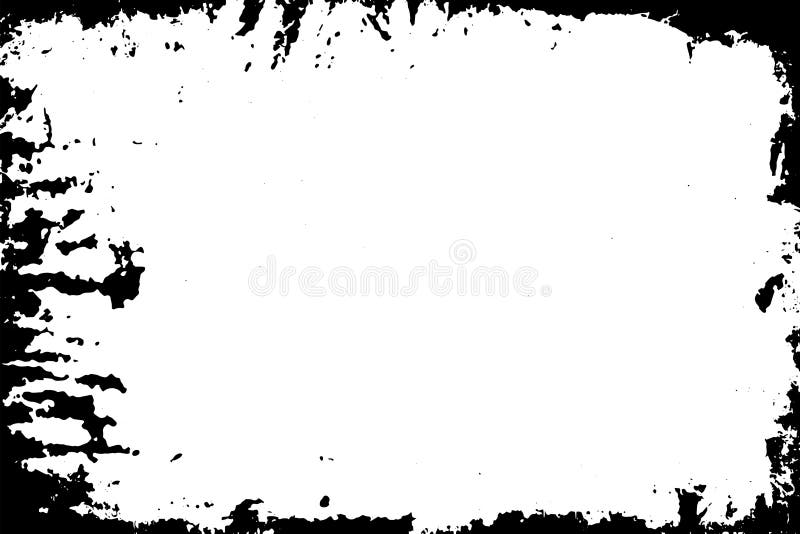 Grunge Border Vector Texture Background. Abstract Frame Overlay Stock ...