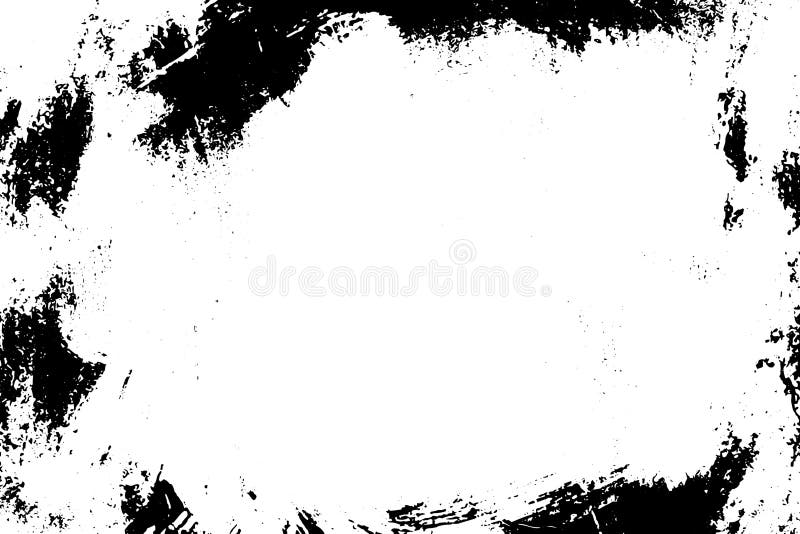 Grunge Border Vector Texture Background. Abstract Frame Overlay Stock ...