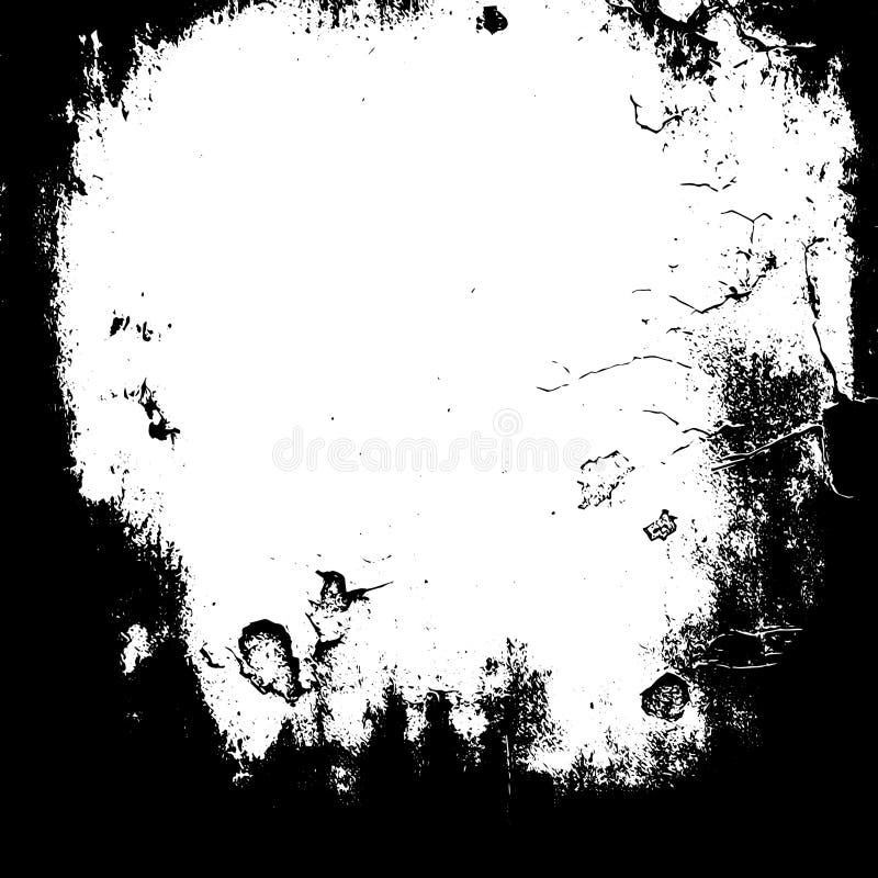 Grunge Border Vector Texture Background. Abstract Frame Overlay. Dirty ...