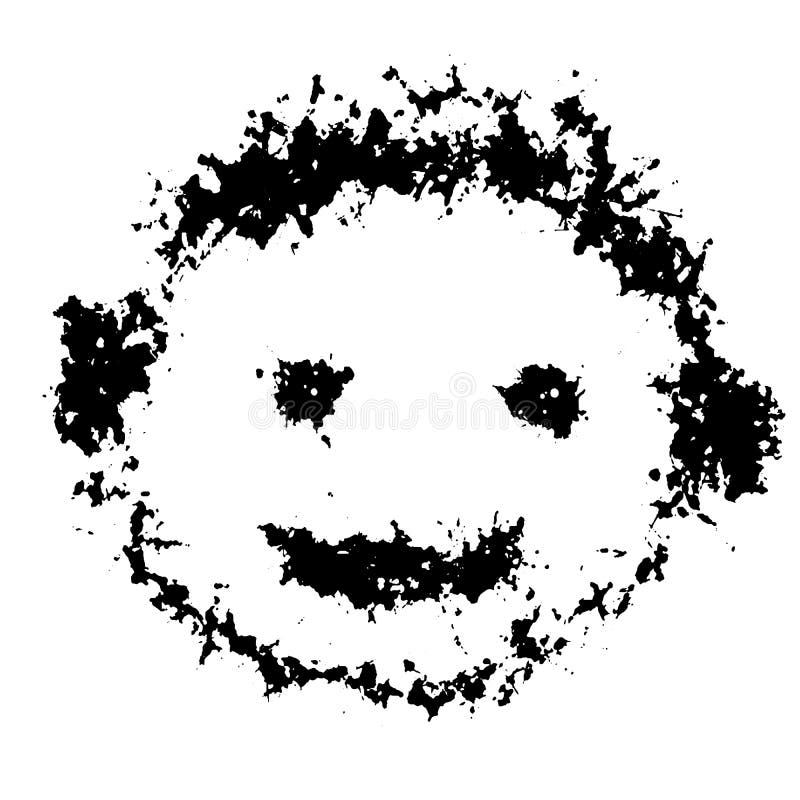 Grunge Boy Splatter Illustration Stock Vector - Illustration of black ...