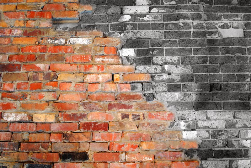 Grunge Brick Wall stock photo. Image of built, black, texture - 6871996