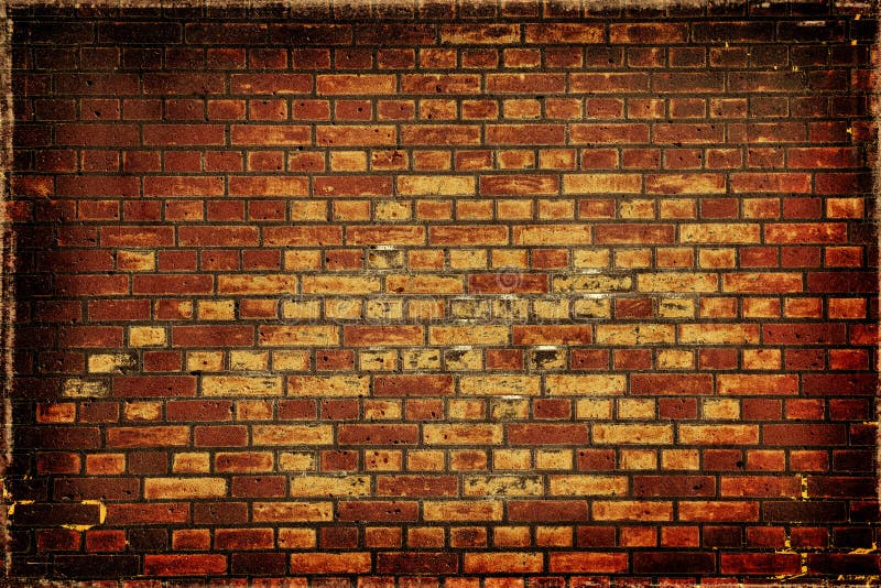 Grunge brick wall stock photo. Image of built, blank - 48752020