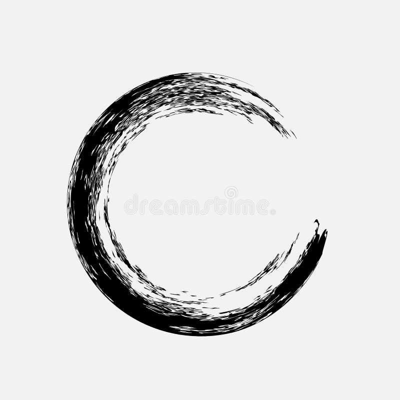 Grunge Brush Wave Nk Curved Line . Vector Element Stock Vector ...