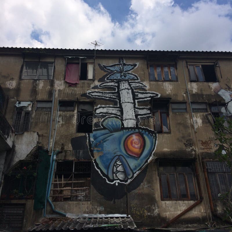 Grunge building stock image. Image of rust, rusty, windows - 47776437