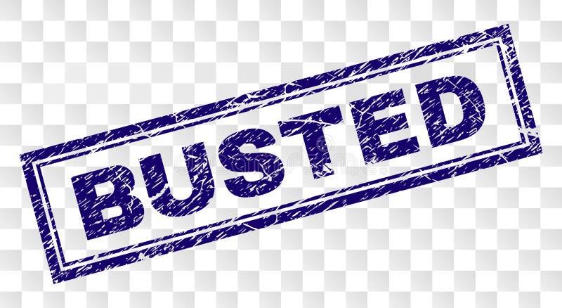 Grunge BUSTED Rectangle Stamp Stock Vector - Illustration of corrosion ...