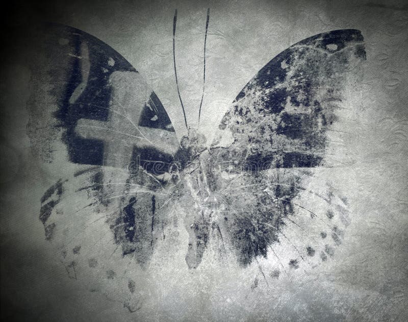 Grunge butterfly stock photo. Image of concept, spring - 175760292