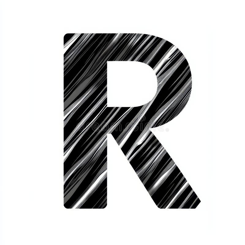 Grunge Capital Letter R, Vector Eps 10 Illustration. Stock Illustration ...