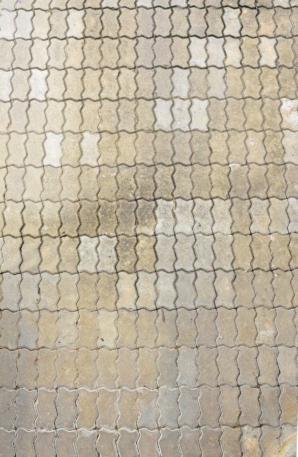 Grunge Cement Brick Floor in Top View Stock Image - Image of brick ...