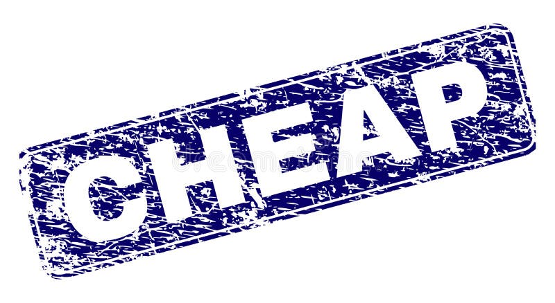 Grunge CHEAP Framed Rounded Rectangle Stamp Stock Vector - Illustration ...