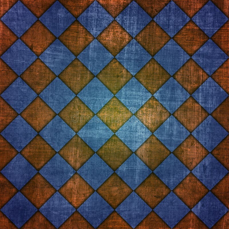 Grunge Checkered Background Stock Illustration - Illustration of ...