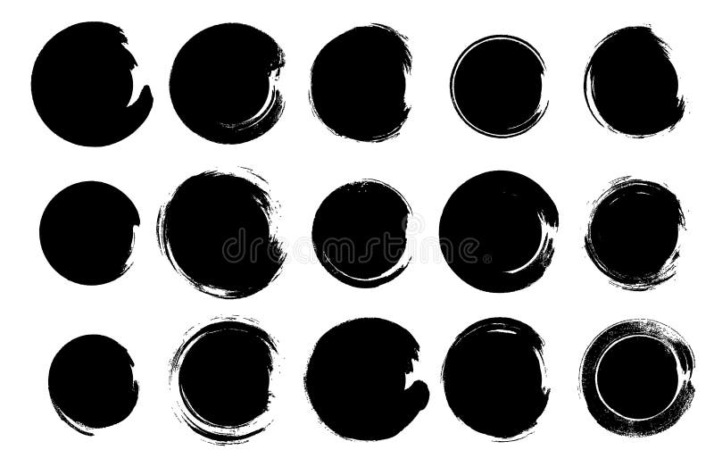 Grunge circle collection stock vector. Illustration of marks - 74481066