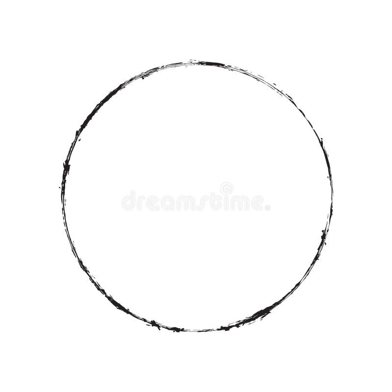Thin Circle Frame stock vector. Illustration of distressed - 158797442