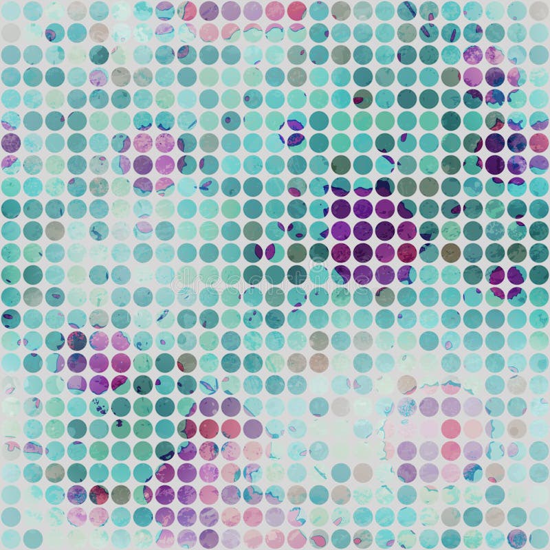 Circle Texture with Doodle and Scribble Shapes. Vector Seamless Pattern ...