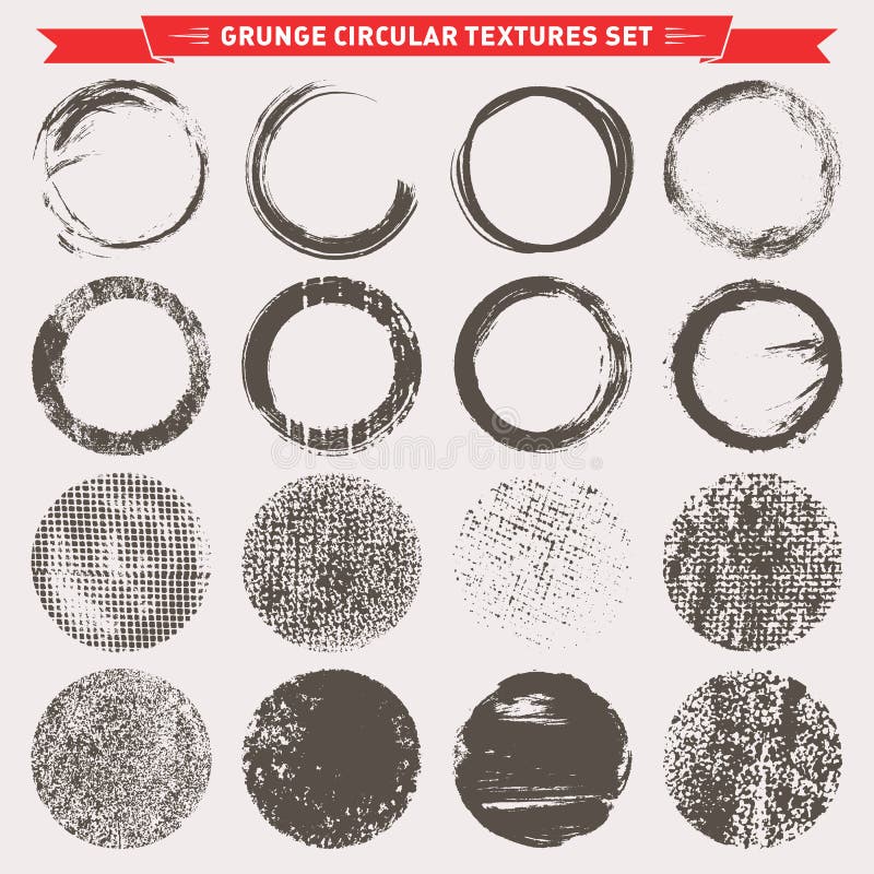 Grunge Circular Texture Backgrounds Vector Stock Vector - Illustration ...