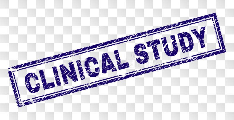 Grunge CLINICAL STUDY Framed Rounded Rectangle Stamp Stock Vector ...
