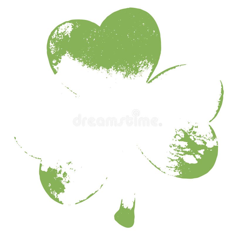 Grunge Clover Leaf stock vector. Illustration of design - 144863307