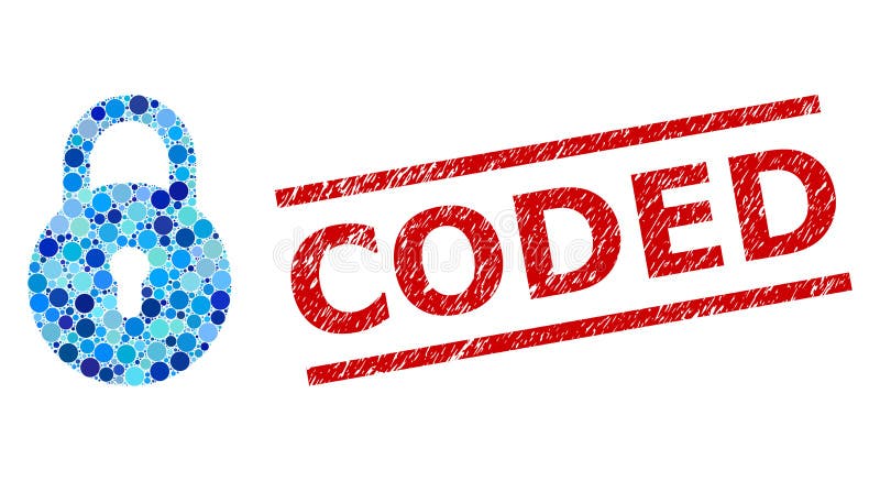 Locked Composition of Locked Items and Grunge Top Secret Seal Stamp ...