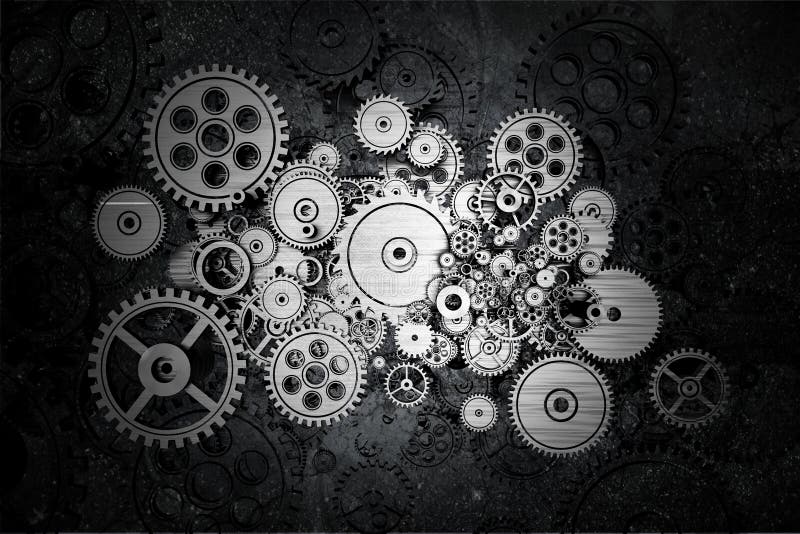 Collage of Clocks on Vintage Background Stock Illustration ...