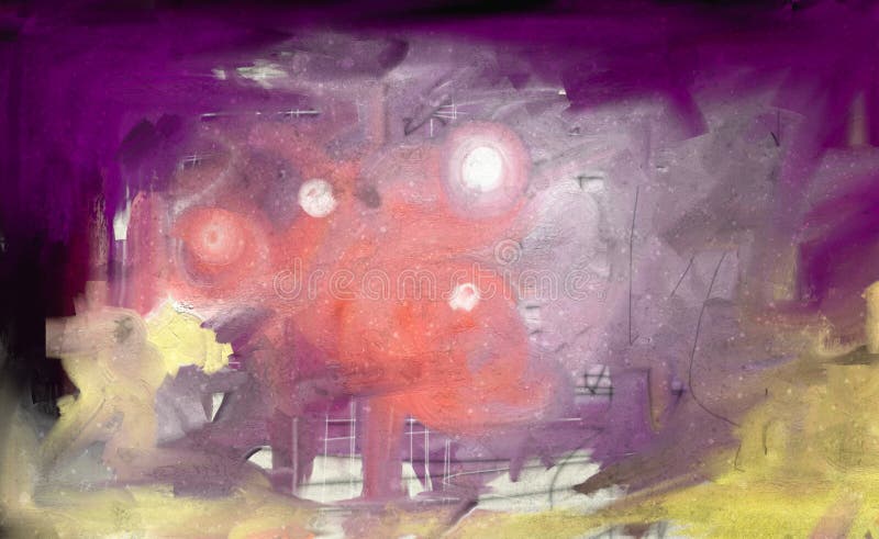 Grunge Collage, Watercolor Style Stock Illustration - Illustration of ...