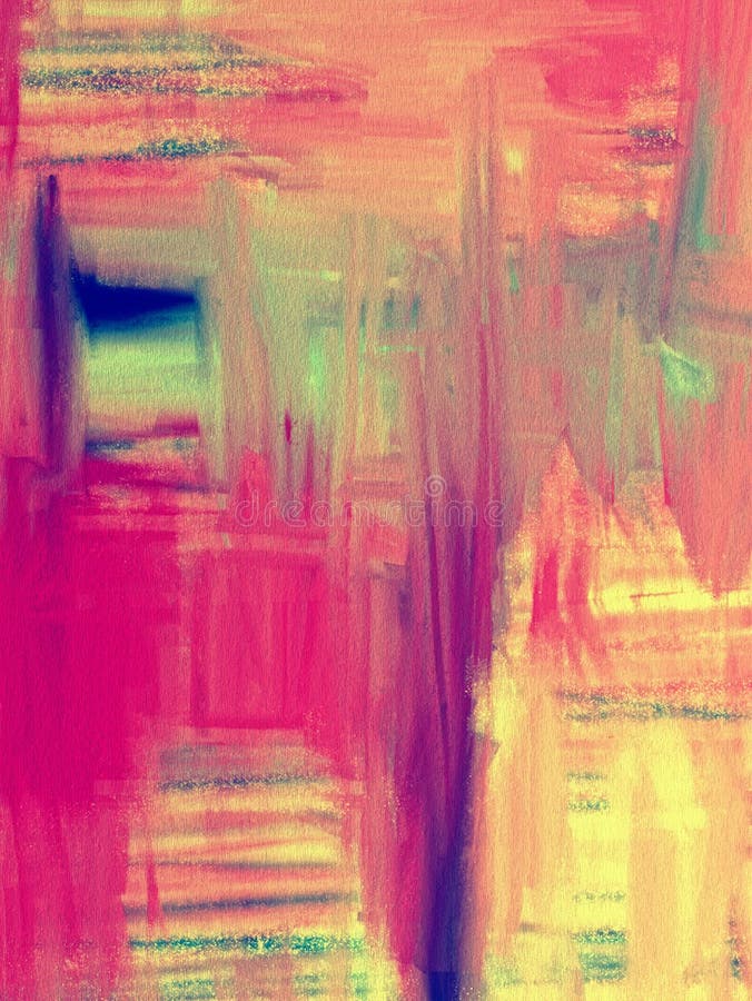 Grunge Collage, Watercolor Style Stock Illustration - Illustration of ...