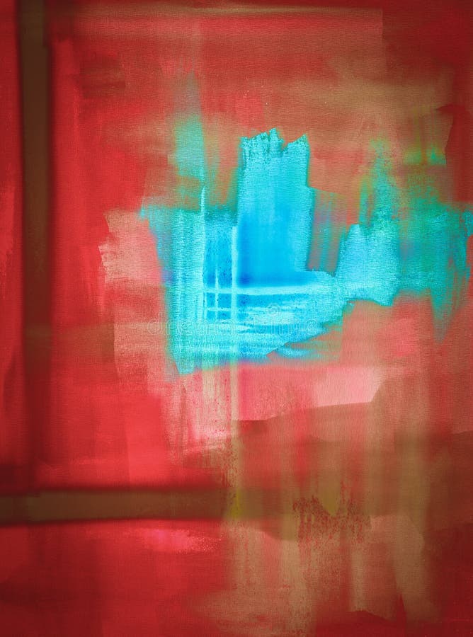 Grunge Collage, Watercolor Style Stock Illustration - Illustration of ...