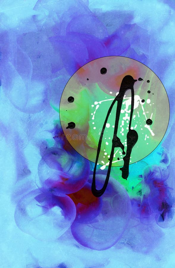 Grunge Collage Watercolor Style Background Stock Illustration ...