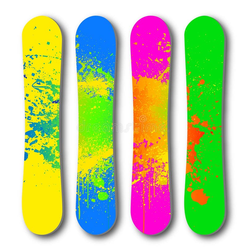 Snowboard design stock vector. Illustration of rider - 35942186