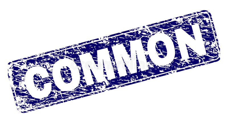 Grunge COMMON Framed Rounded Rectangle Stamp Stock Vector ...