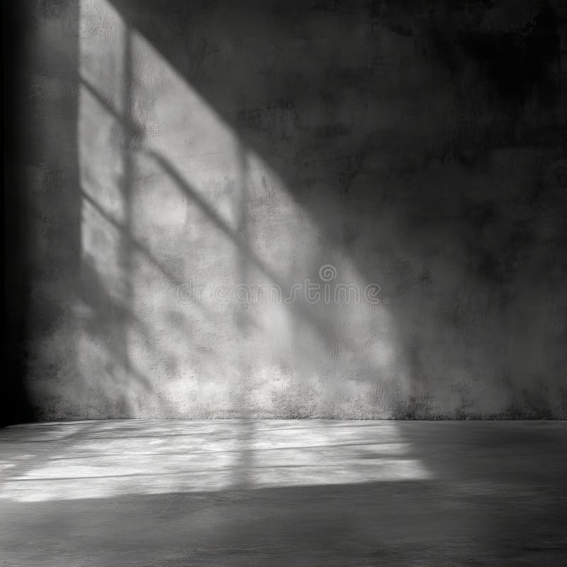 Grunge Concrete Wall with Shadow and Light. Vector Illustration Stock ...