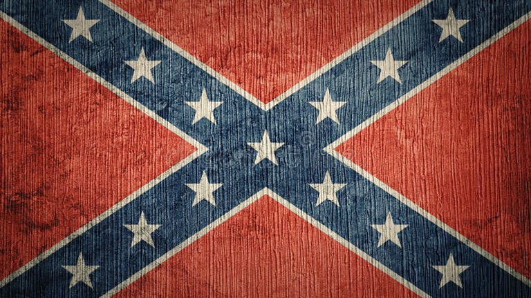 Grunge Confederate Flag. Confederation Flag with Grunge Texture Stock ...