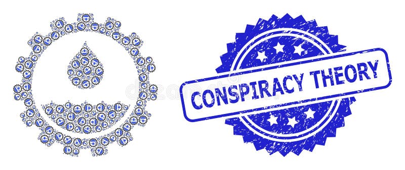 Grunge THEORY Rectangle Stamp Stock Vector - Illustration of textured ...