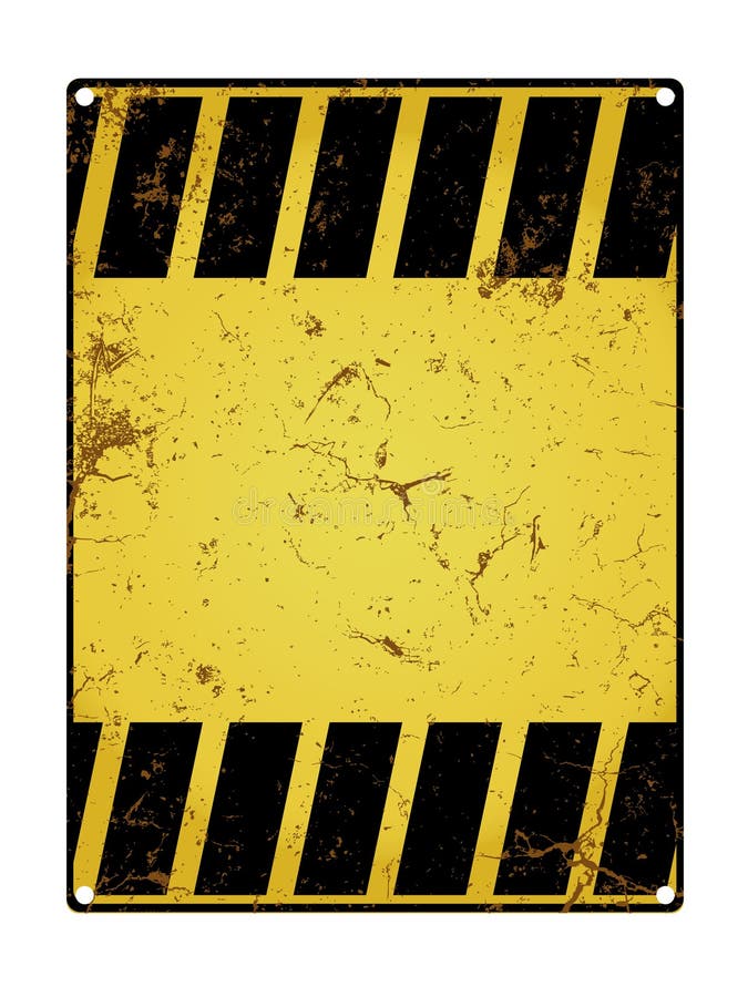 Grunge construction sign stock vector. Illustration of vector - 6399739