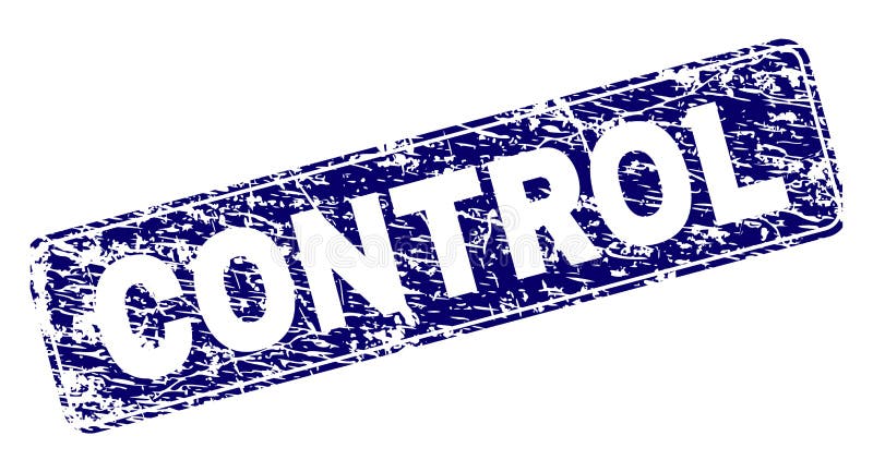 Grunge CONTROL Framed Rounded Rectangle Stamp Stock Vector ...