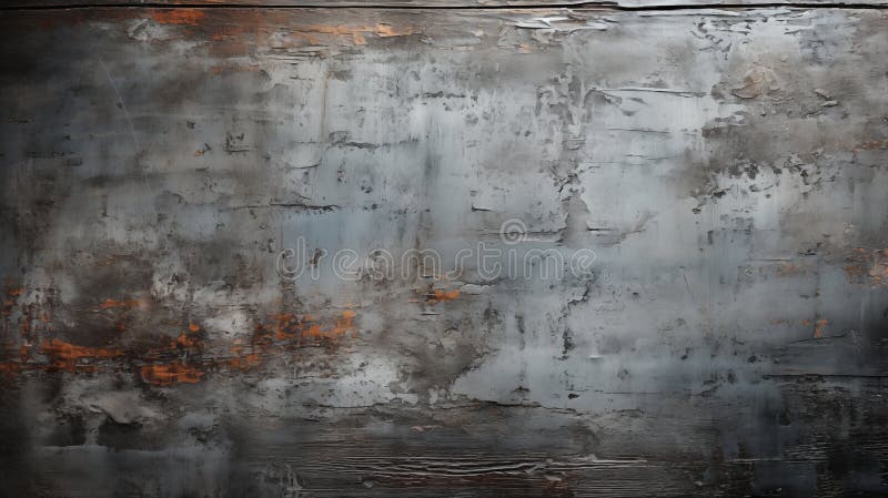 Grunge Copper Grey Paint Ai Generated Metal Pattern Stock Image - Image ...