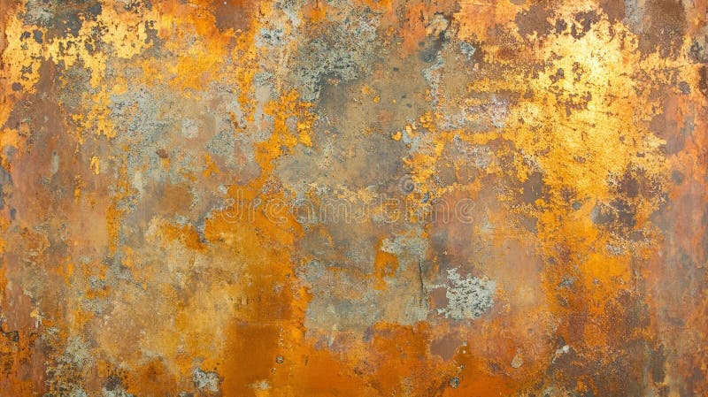 Grunge Copper Rusty Texture, Gold Background. Stock Image - Image of ...
