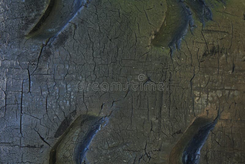 Grunge Cracked Tire Texture Stock Photo - Image of motorization ...