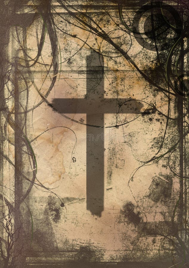 Grunge cross stock illustration. Illustration of blank - 2650082